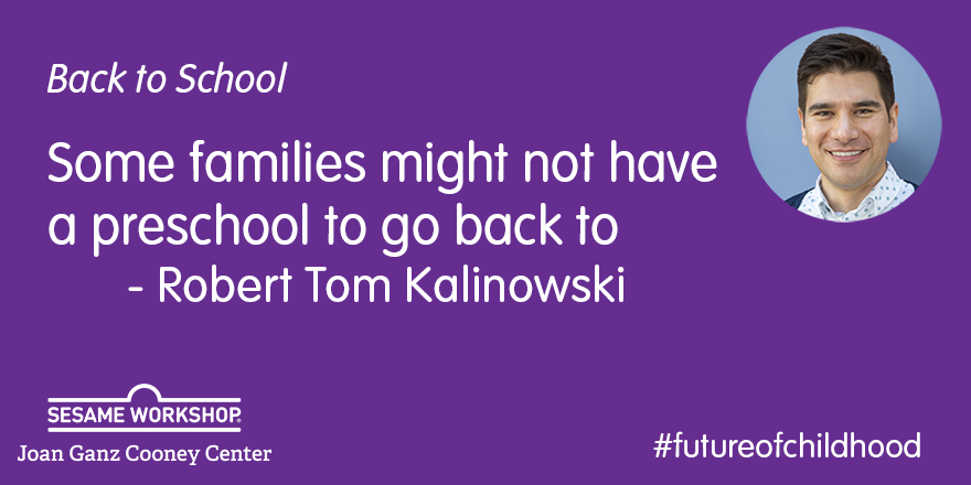 Robert Tom Kalinowski: Back to School – Joan Ganz Cooney Center